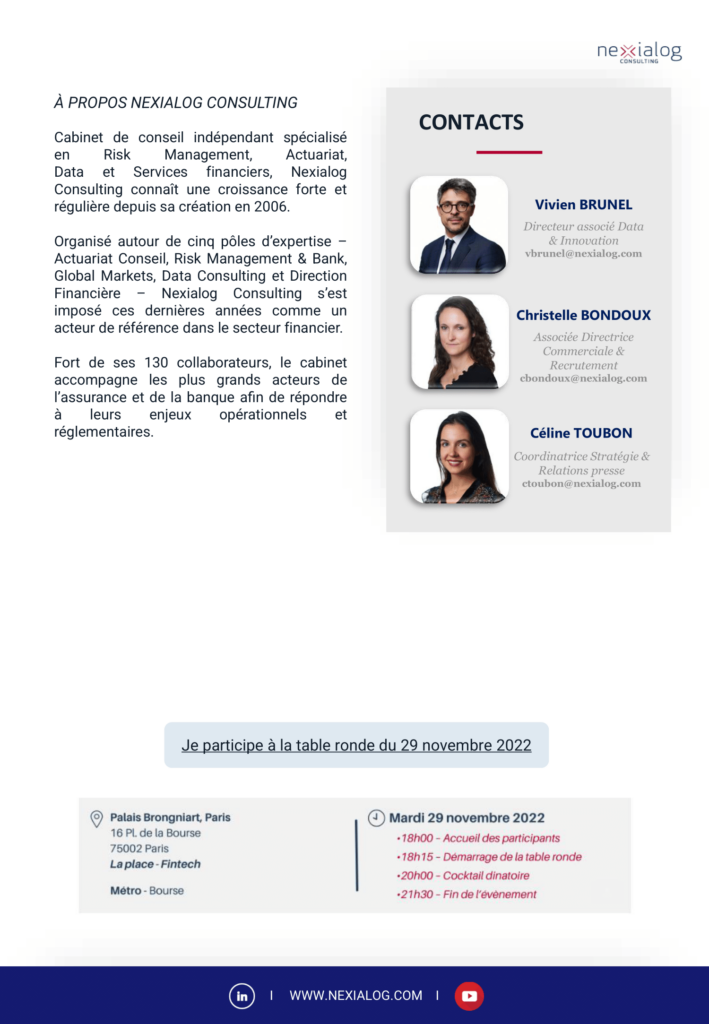 Communiqué de presse | Table Ronde - Enjeux ESG | 29/11 - Nexialog